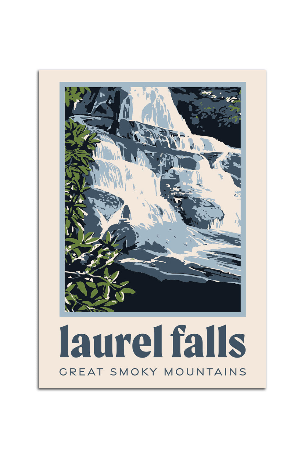 Laurel Falls Sticker Smoky Mtn Clothing