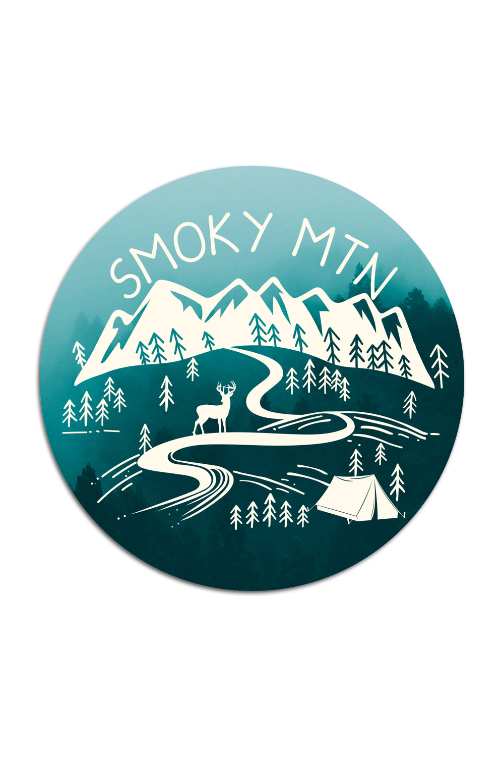 Smoky Mtn Camping Sticker – Smoky Mtn Clothing